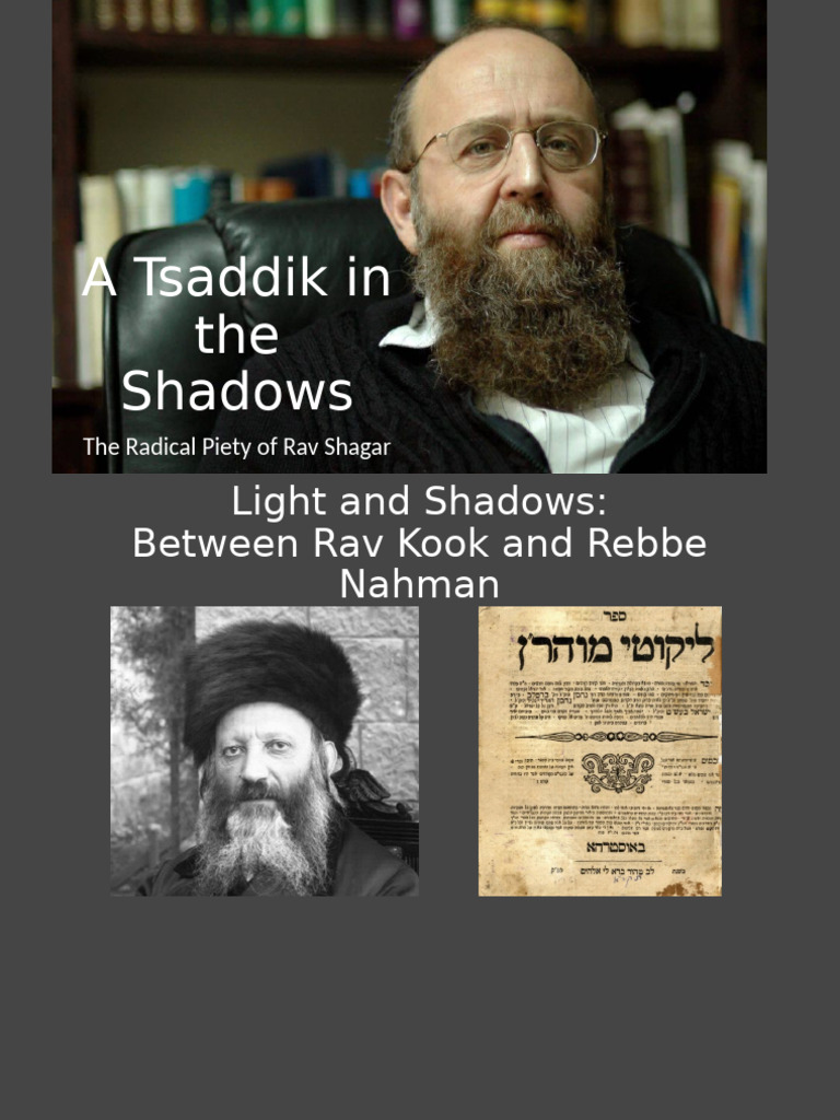 Rav Shagar Class - CBI Berkeley - The Tsaddik in The Shadows | PDF ...