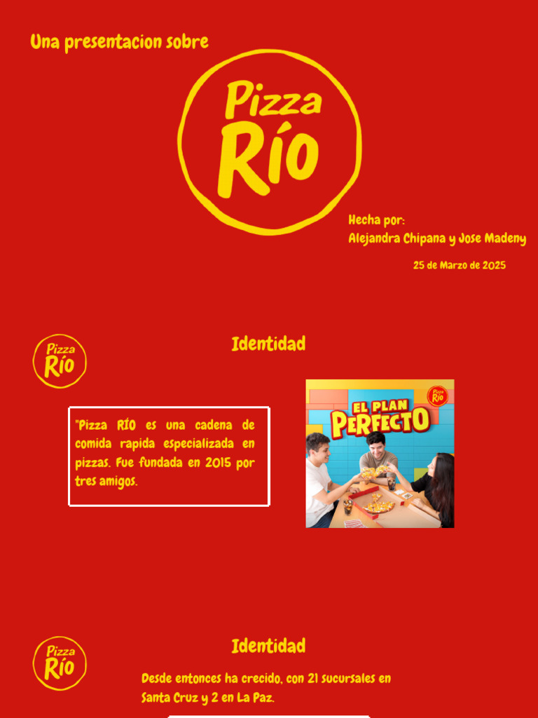 Pizza RÍO: Comida Rápida Económica en Bolivia | PDF | Marca | Bolivia