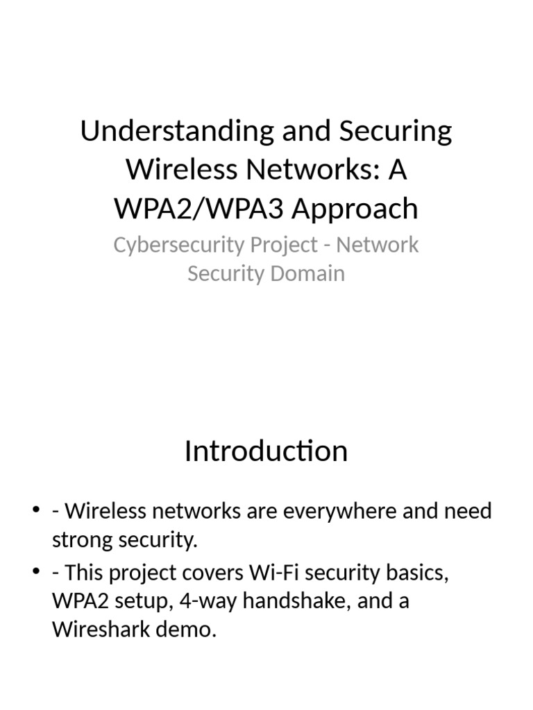 Securing Wireless Networks with WPA3 | PDF