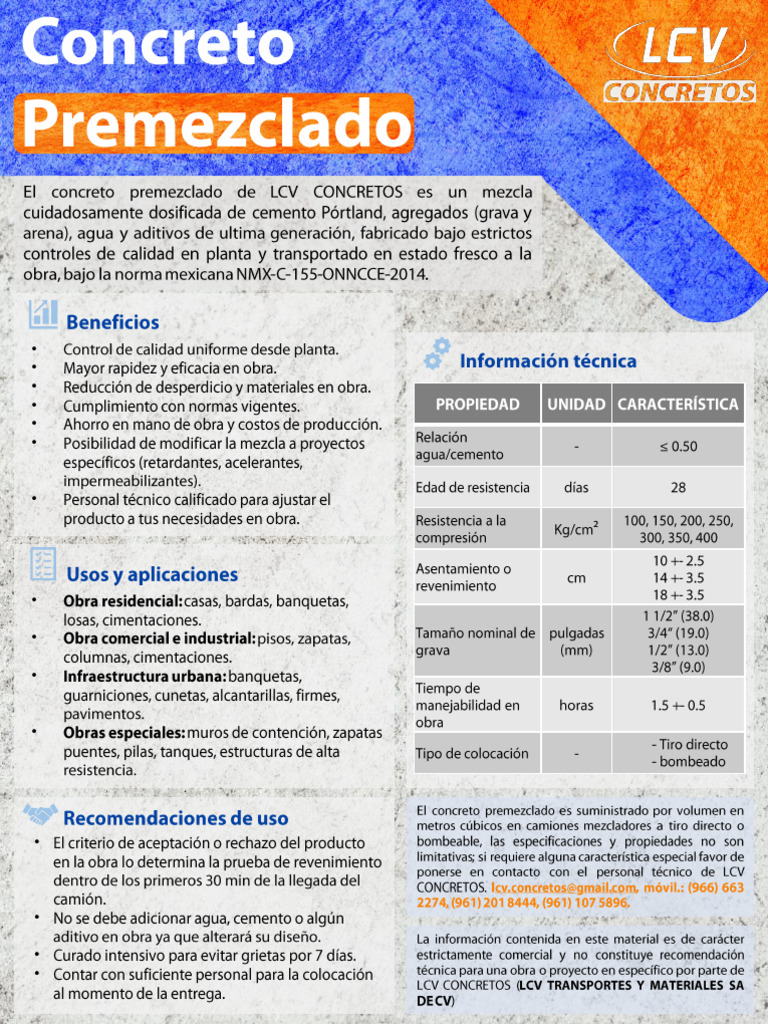 FT - LCV Concretos (Normal) | PDF