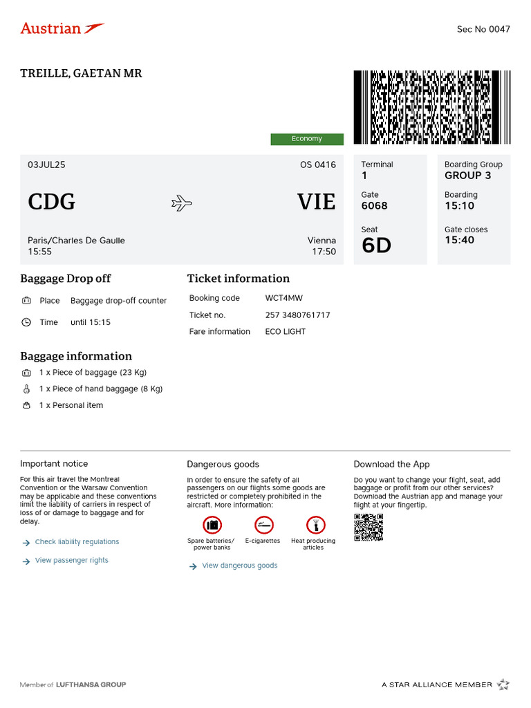 British Airways Flight Ticket Details | PDF | Baggage | Aviation