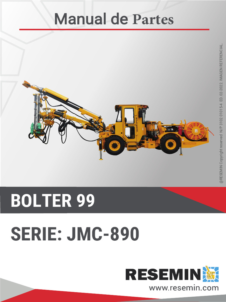 Manual de Partes Bolter 99 Jmc-890 | PDF | Processos industriais | Bens ...