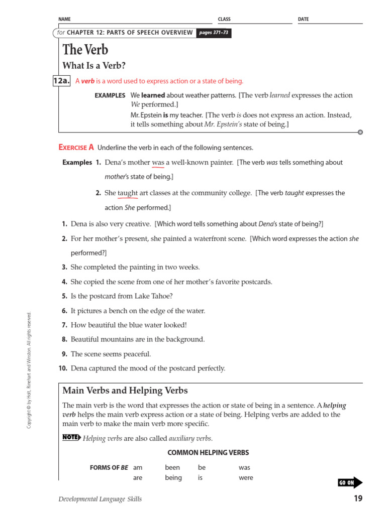Parts of Speech Overview and Exercises | PDF | Adverb | Verb