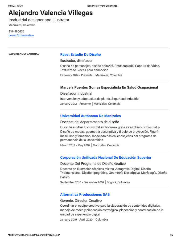 Alejandro Valencia | PDF | Diseño