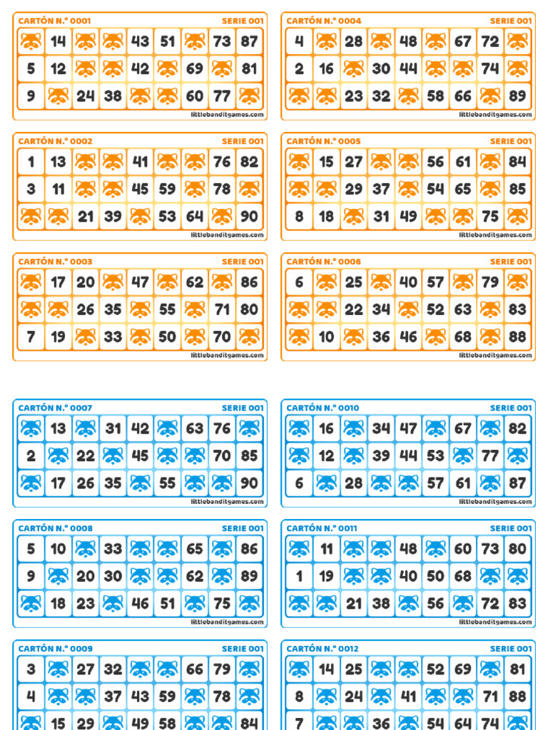 b90 60 Cartones | PDF