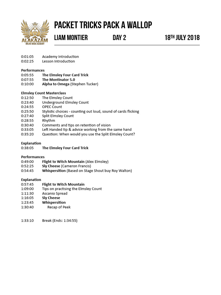 Packet Tricks Pack a Wallop by Liam Montier - Day 2 | PDF