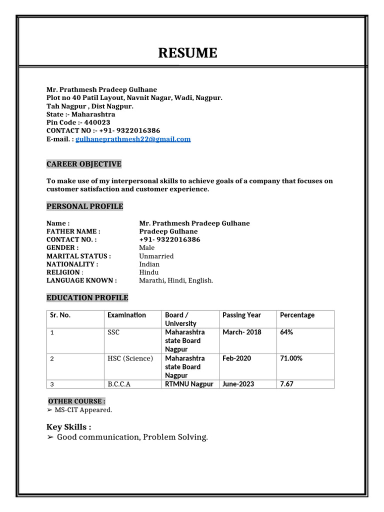 Prathmesh Gulhane | PDF