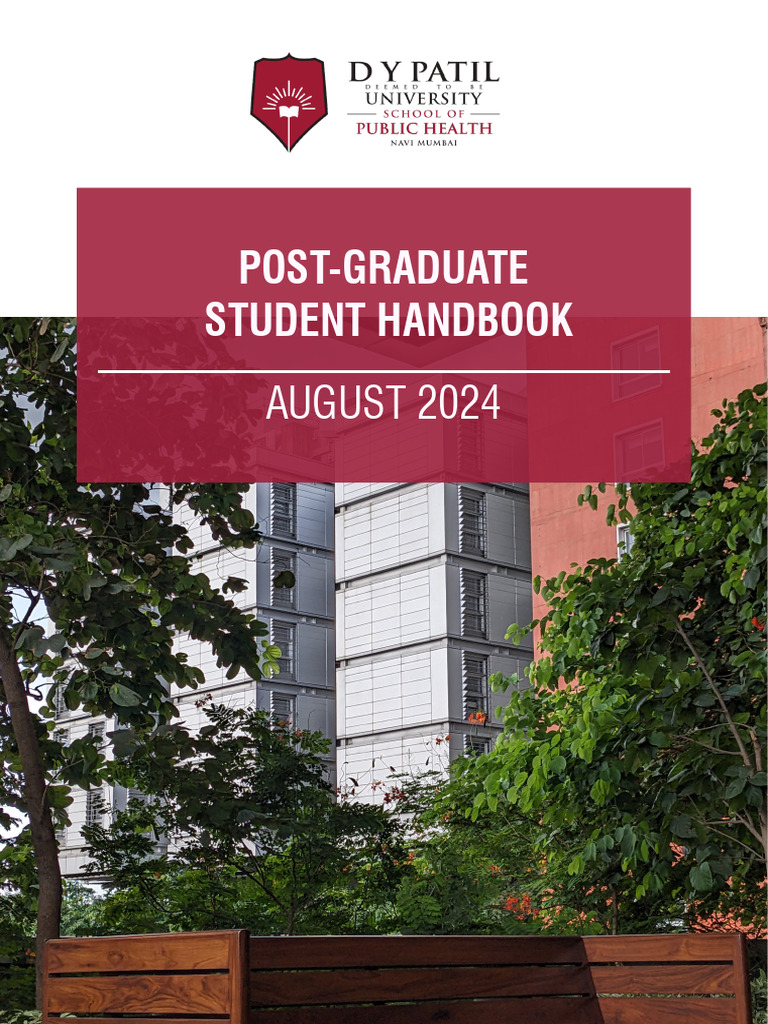 DY Patil School of Public Health Handbook | PDF | Doctor Of Medicine ...