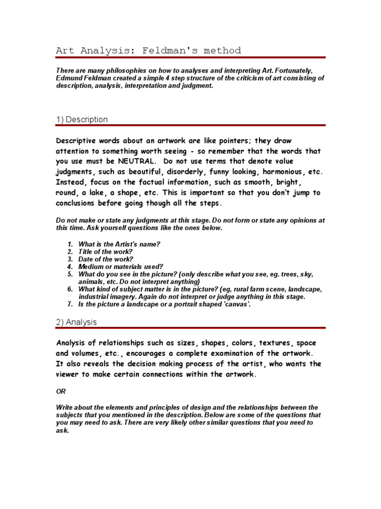 Feldmans Method | Epistemology | Psychological Concepts