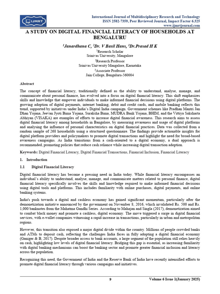 Digital-Financial-Literacy | PDF | Financial Literacy | Financial Inclusion