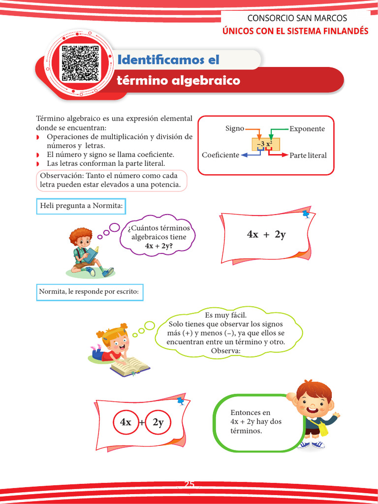 Identificamos El Termino Algebraico | PDF | Matemáticas | Matemática ...