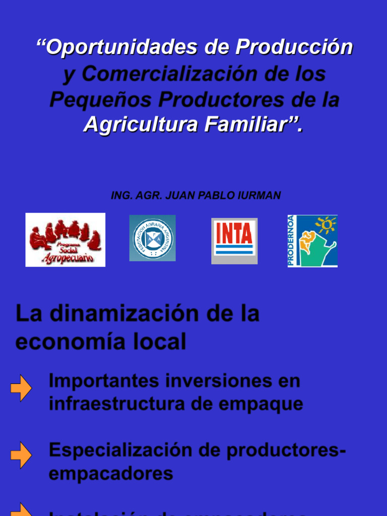 Oportunidades para Productores Familiares | PDF | Globalización | Pobreza