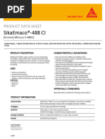 Sikaemaco S 488 | PDF | Concrete | Sodium Chloride
