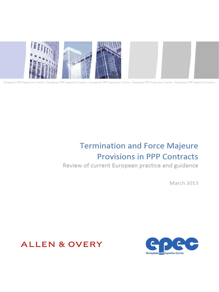 Epec Terminaison and Force Majeure en | PDF | Public–Private ...