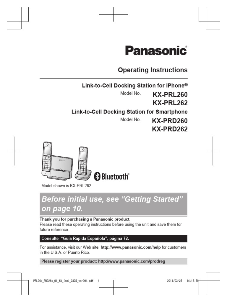 Panasonic Link-to-Cell Docking Station Guide | PDF | Telephone ...