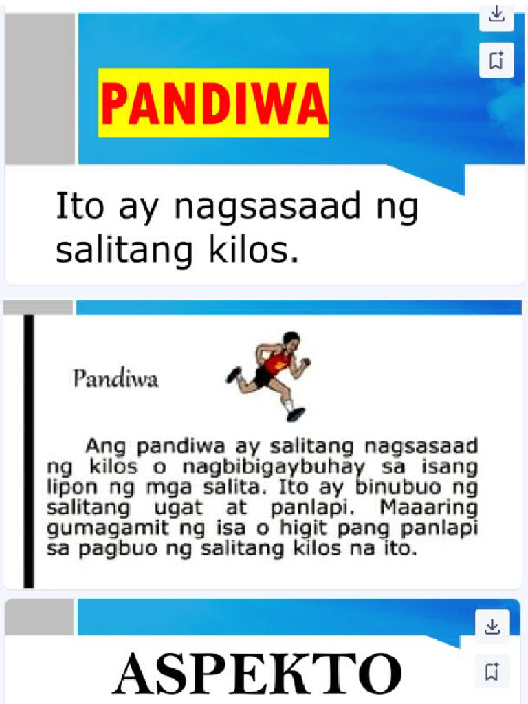 Pandiwa | PDF