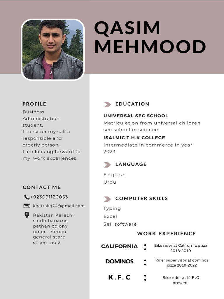 White Simple Student CV Resume - 20250806 - 201009 - 0000 | PDF