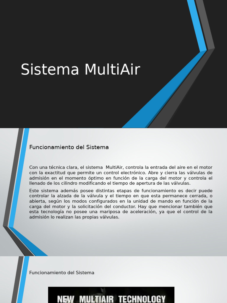 Sistema MultiAir | PDF | Turbocompresor | Propulsión