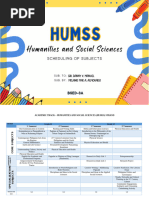 Grade 11 HUMSS Subjects Overview | PDF | Social Science | Science