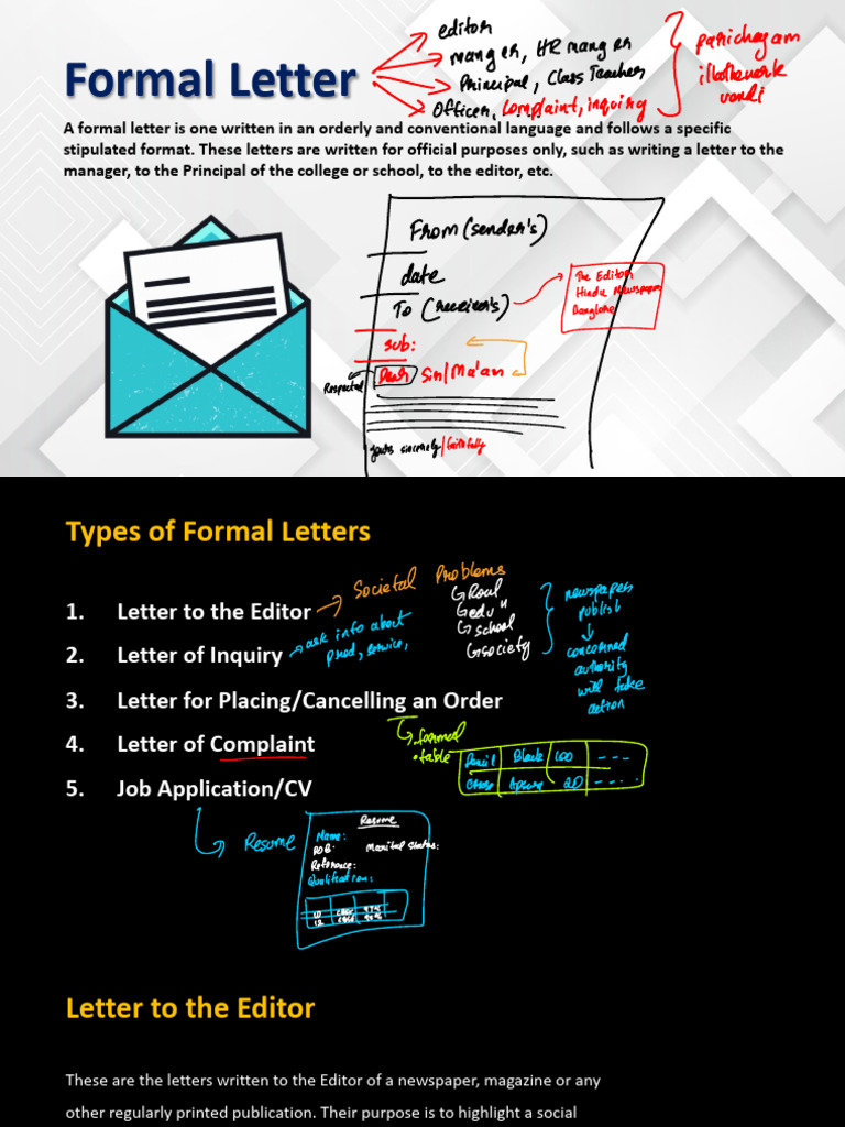 Formal Letter Writing Guide | PDF