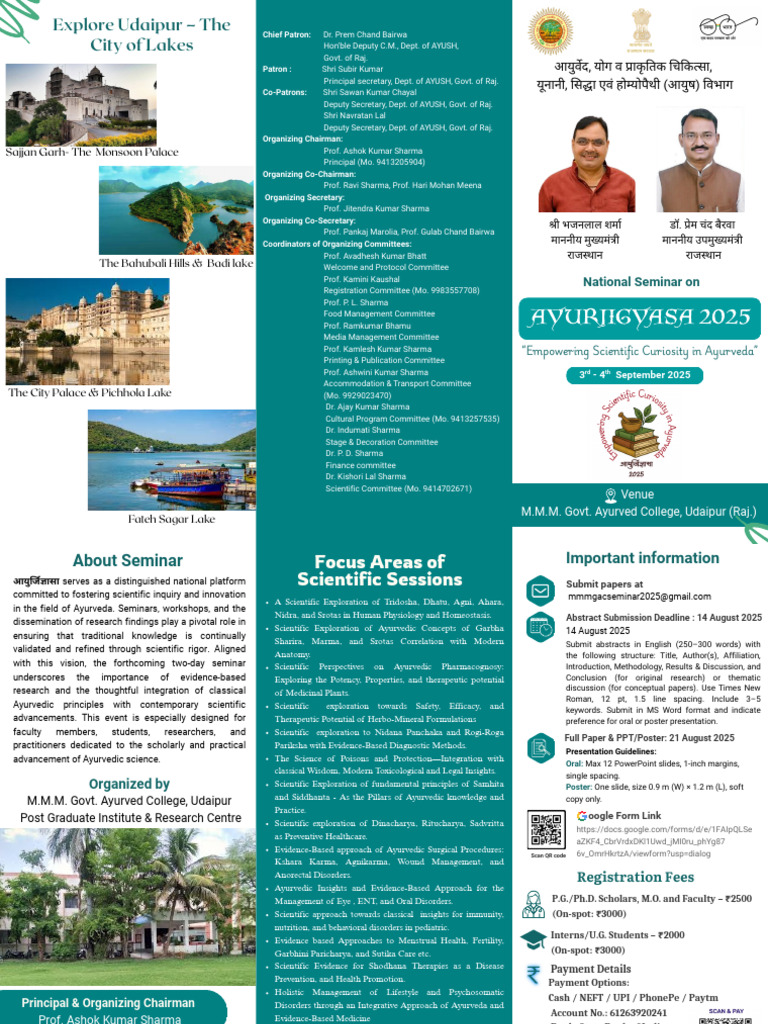 Seminar Ayurjigyasa 2025 Brochure | PDF | Ayurveda | Science