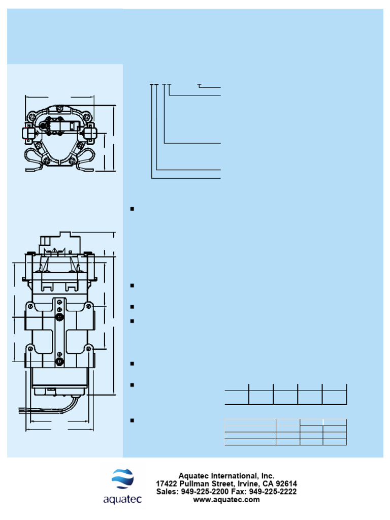 7800 Series 24VDC 1.14 GPM | PDF | Pump | Heat