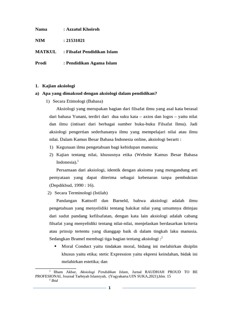 Uts Pendidikan Agama Islam | PDF