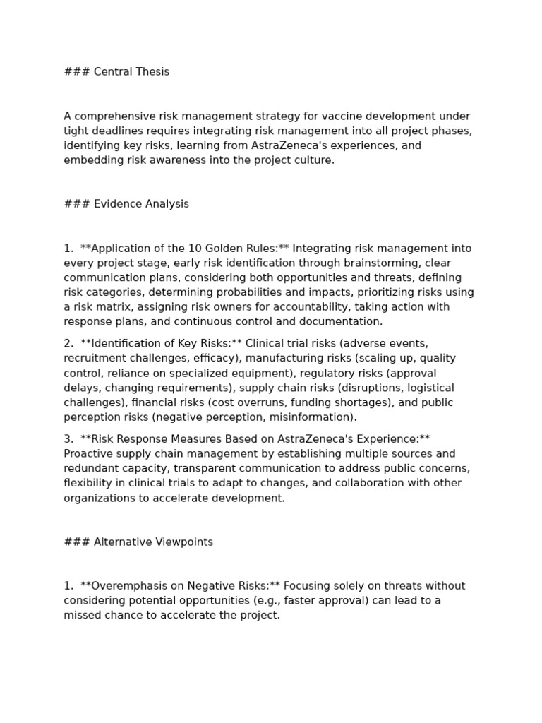 Project Risk Management Question 1 | PDF | Risk | Risk Management