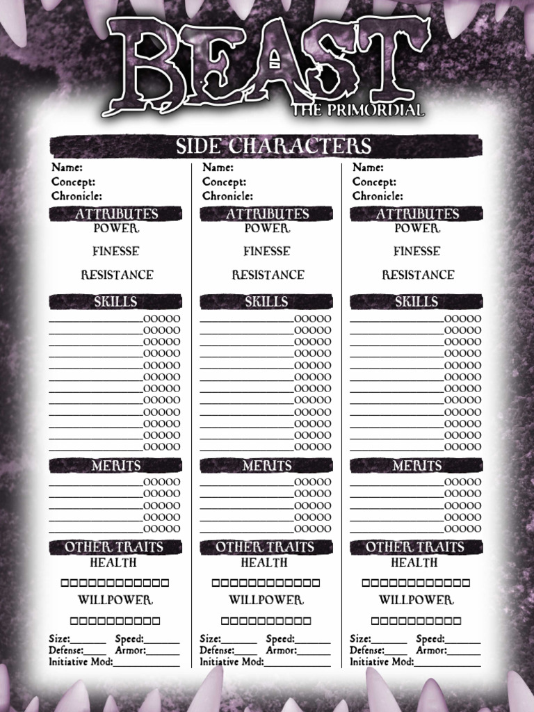 Character Attributes and Skills Overview | PDF