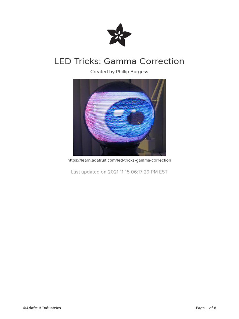LED Gamma Correction Techniques | PDF | Computer Engineering | Computing