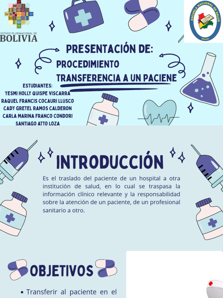 Procedimiento de Transferencia A Un Paciente | PDF | Hospital | Enfermería