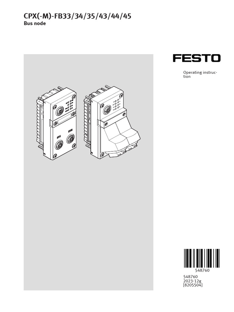CPX (-M) - FB33 34 35 43 44 45 Operating-Instr | PDF | Computer Network | Computer Science