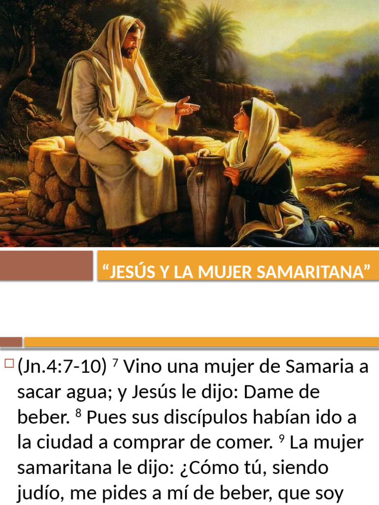 Jesús y La Mujer Samaritana | PDF | Jesús | Samaria