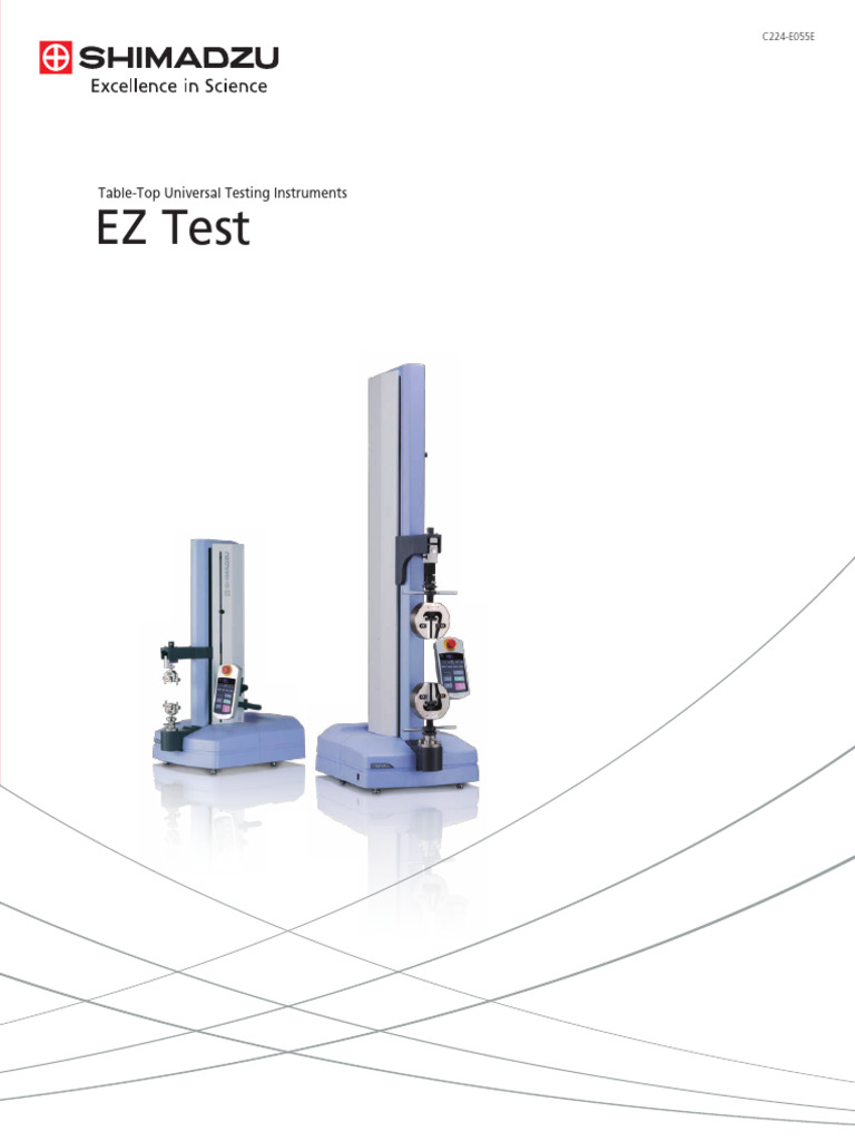 Shimadzu EZ Test Universal Instruments | PDF | Tablet (Pharmacy ...