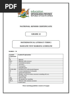 Maths Lit Gr11 p2 Memo Nov2022 - English | PDF | Length | Area