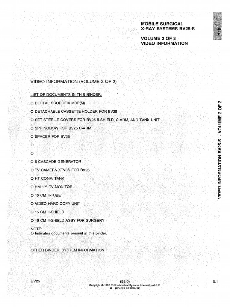 PHILIPS BV25-S VIDEO INFO. | PDF | Power Supply | Mains Electricity