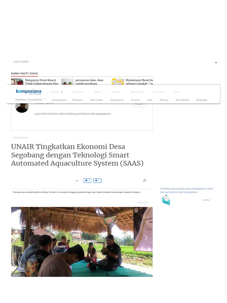 UNAIR Tingkatkan Ekonomi Desa Segobang Dengan Teknologi Smart Automated ...