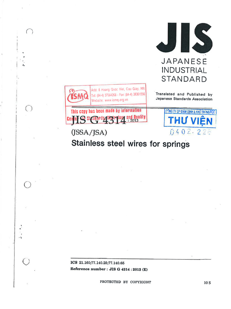 JIS G 4314-2013 TC TLX Khong Gi | PDF