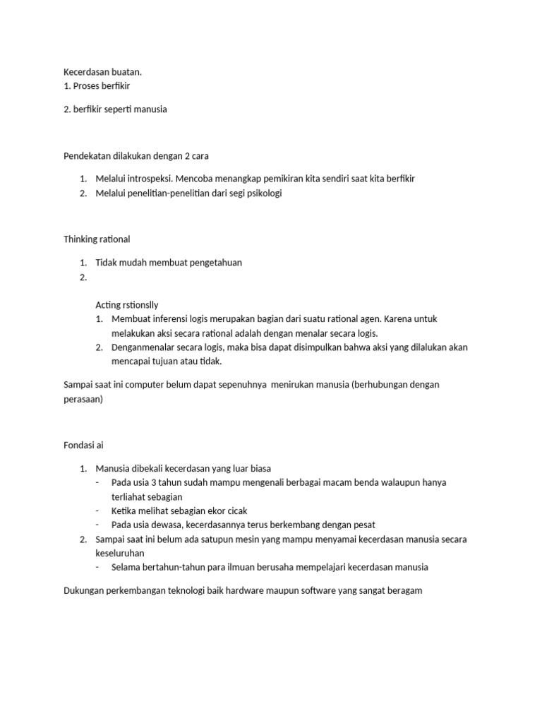 Kecerdasan buatan | PDF