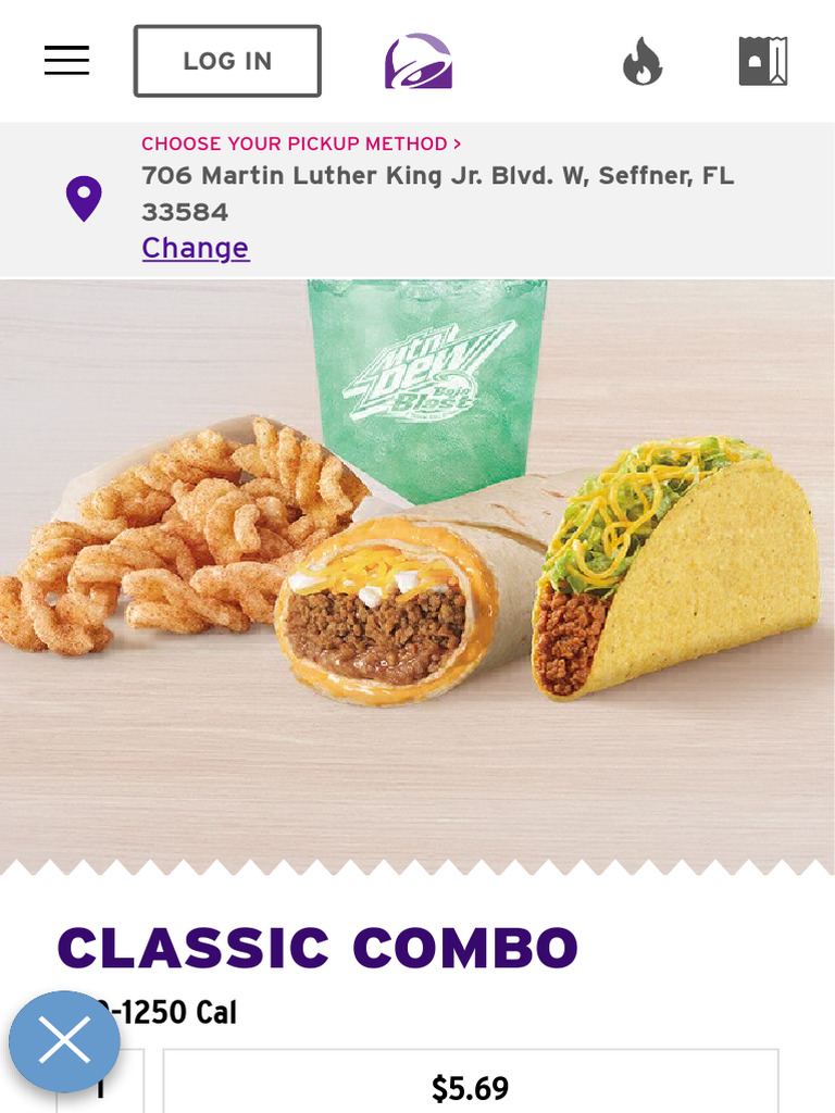 Classic Combo Order Online Today! Taco Bell® | PDF