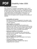 Oswestry Low Back Disability Questionnaire | PDF | Medicine | Clinical ...