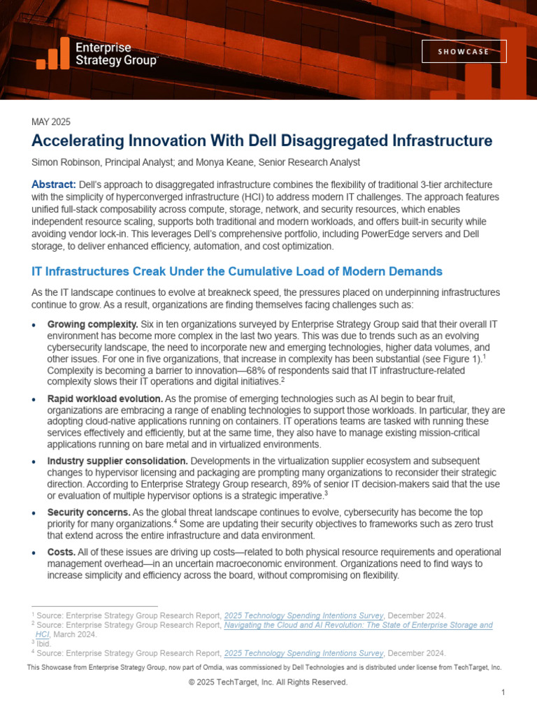 Accelerating Innovation With Dells Disaggregated Infrastructure Whitepaper | PDF | Dell | Cloud ...