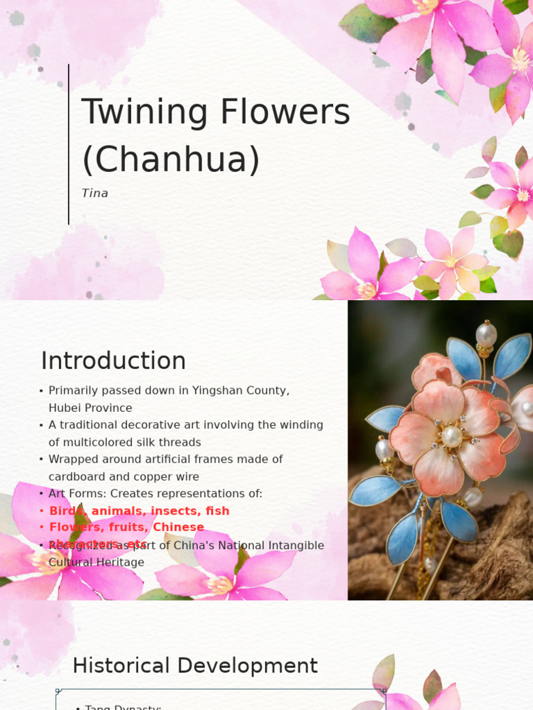 Chanhua: Traditional Twining Flowers Art | PDF