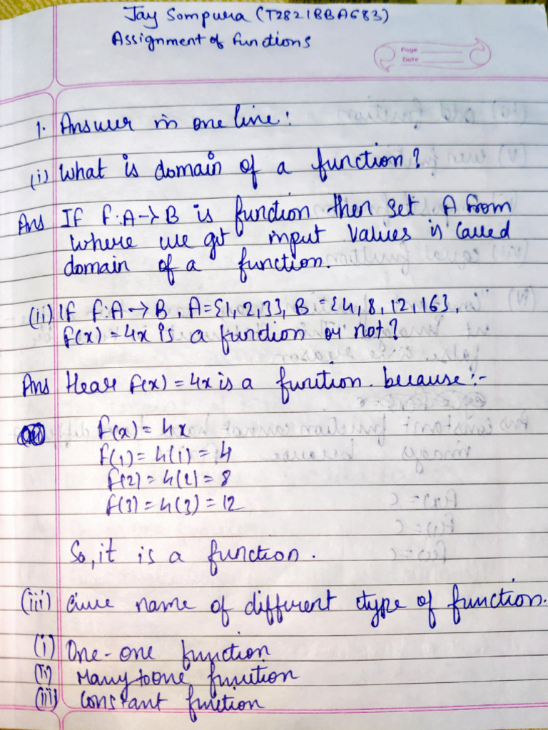 Functions Assignment | PDF