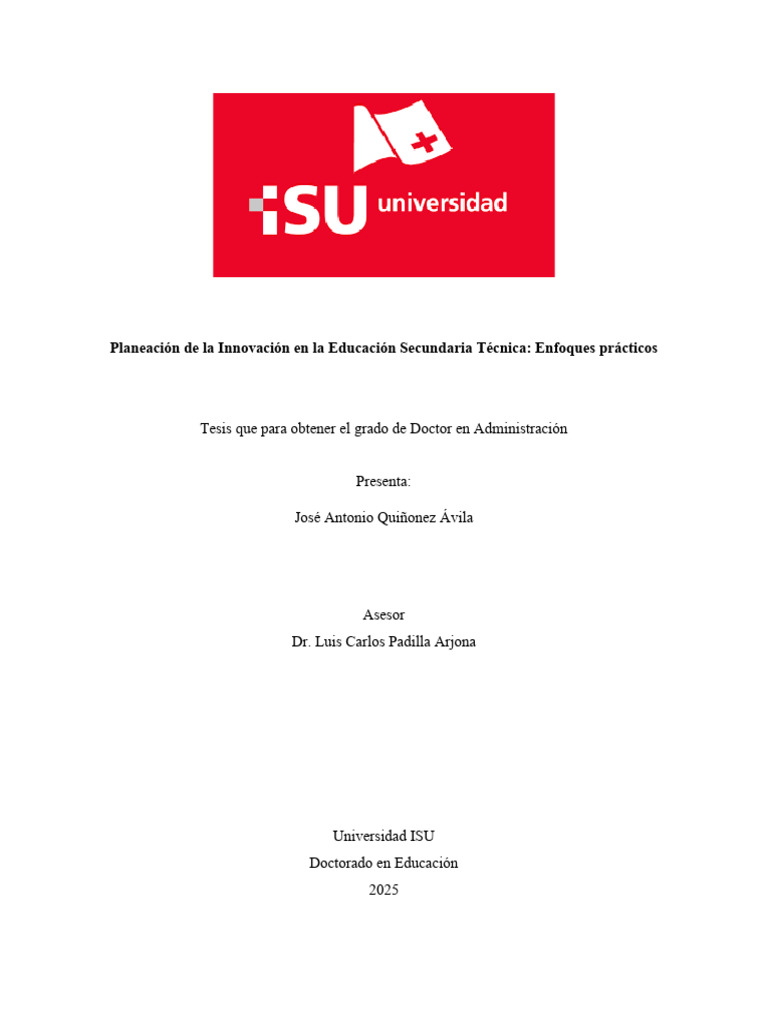 Avance de Tesis 23. Liberación Editorial de La Tesis - JAQA | PDF ...
