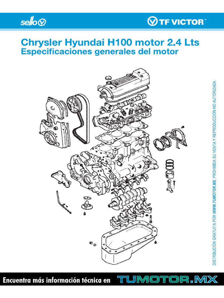 MOTOR HYUNDAI H100 2.4l | PDF