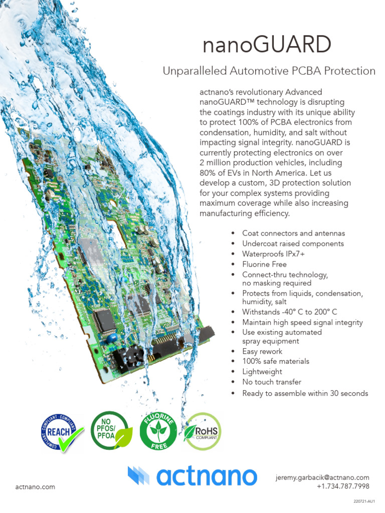 Act Nano Brochure 2022 | PDF | Printed Circuit Board | Humidity