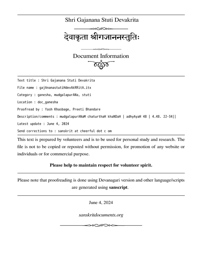 Gajanan As Tuti H Deva KR Rita | PDF