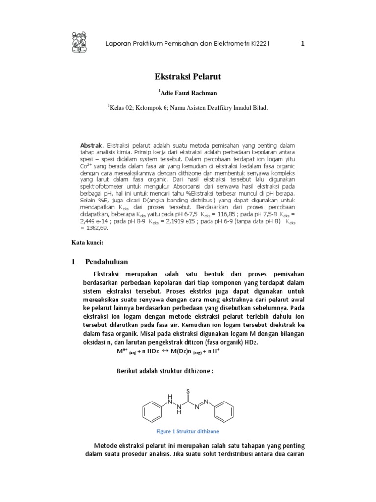 Ekstraksi Pelarut-1 | PDF