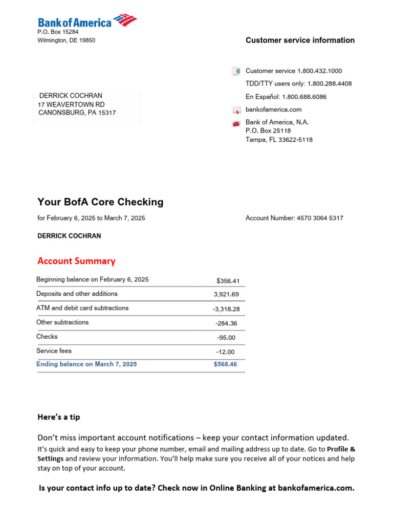 My Bank Statement | PDF